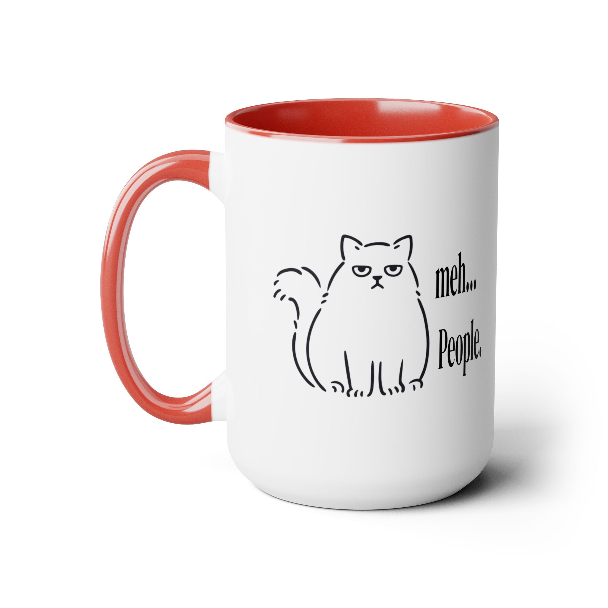 Meh...People Two-Tone Coffee Mugs, 15oz – Todayz Designs